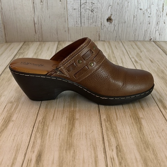 Sofft | Shoes | Leather Euro Soft By Soffit Clogs Size 8 Brown | Poshmark